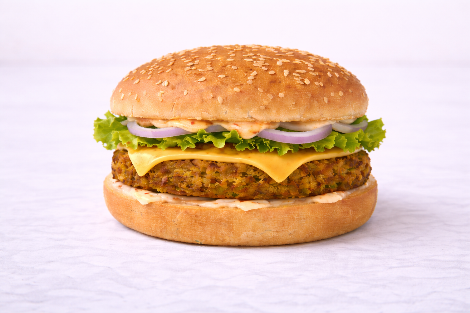 Cheesy Veggie Royale Burger – The Bakersway